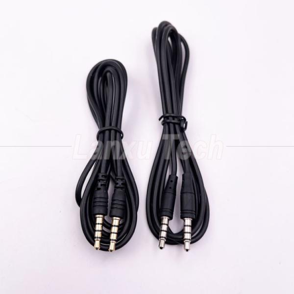 Quality Stock Male to Male 3.5mm 4 Poles Stereo Jack Microphone Audio Extension Cable for sale