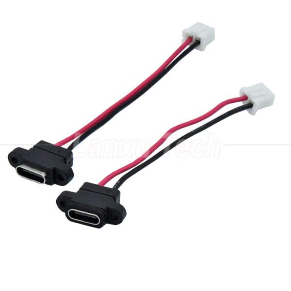 Quality Waterproof USB Type C Female Socket to 2 Pin 4 Pin PH 2.0 XH 2.54 SH1.0 VH ZH MX for sale
