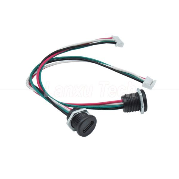 Quality Waterproof USB Type C Female Socket to 2 Pin 4 Pin PH 2.0 XH 2.54 SH1.0 VH ZH MX for sale