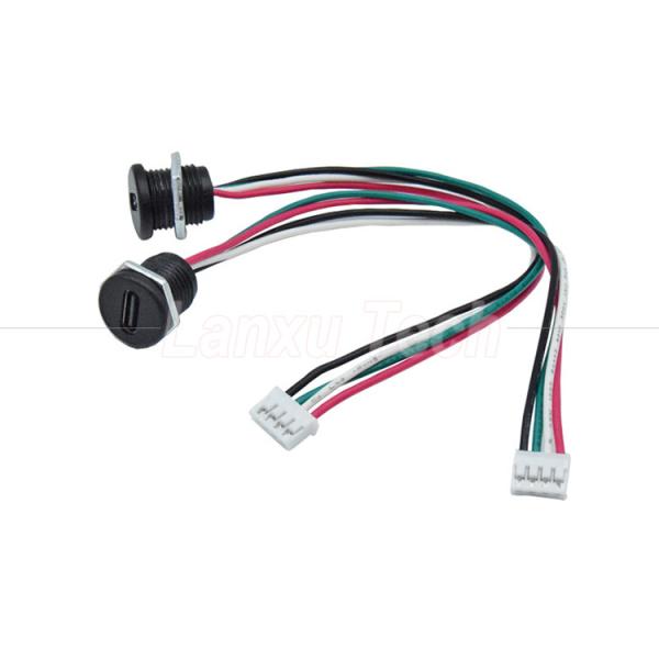 Quality Waterproof USB Type C Female Socket Jack to 4 Pin PH 2.0 XH 2.54  SH1.0  VH ZH MX Connector Cable for sale