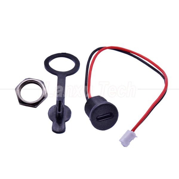 Quality Waterproof Cap USB Type C Female Socket Jack to 2 Pin PH 2.0 XH 2.54 SH1.0 VH ZH for sale