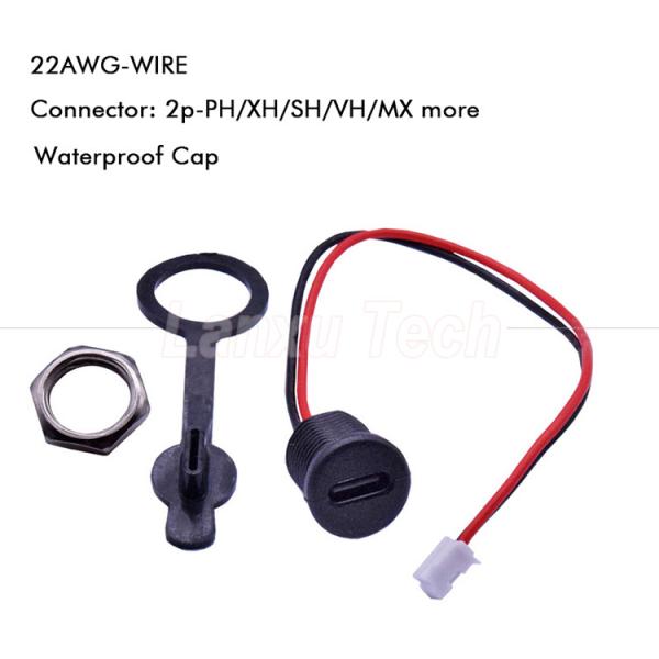 Quality Waterproof Cap USB Type C Female Socket Jack to 2 Pin PH 2.0 XH 2.54 SH1.0 VH ZH for sale