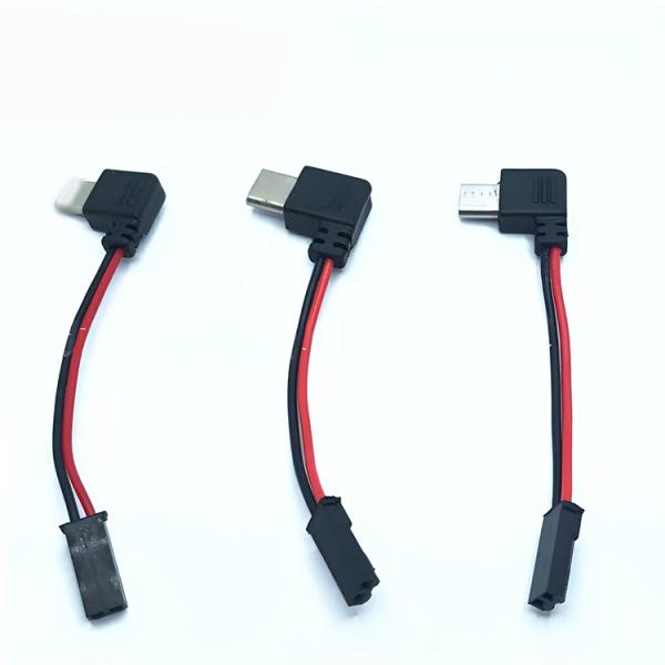 Quality 90 Degree Right Angle USB 8 Pin Micro Type C to JST SYP Connector Cable for Motorcycle Rider Magnetic Cell Phone Holder for sale