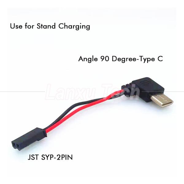 Quality 90 Degree Right Angle USB 8 Pin Micro Type C to JST SYP Connector Cable for for sale
