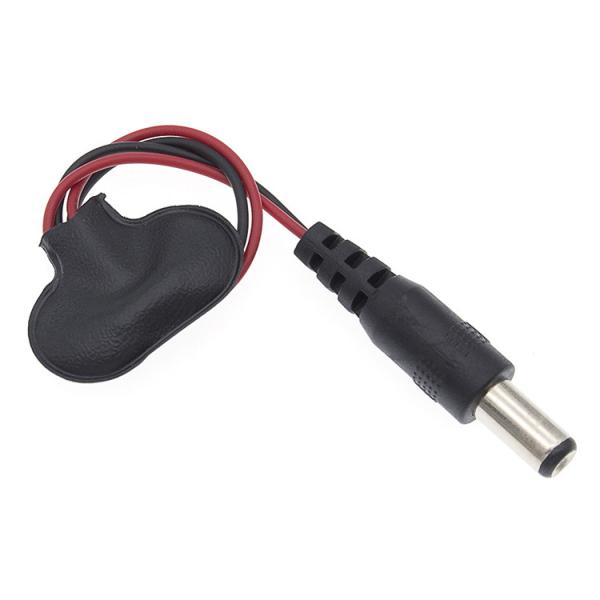 Quality 9V Battery Snap Clip Connector To DC Male 5.5x2.1mm Barrel Jack Power Cable for for sale