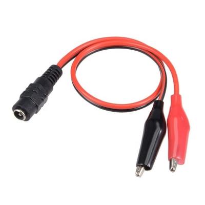 Cina 5.5x2.1mm DC Femmina a doppia clip alligatore Cable adattatore di prova di potenza in vendita