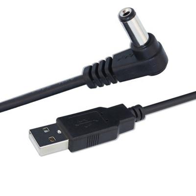 China 90 Degree Angle 5.5x2.1mm 5.5x2.5mm 1.35x3.5mm USB to 5V DC Jack Charging Power Cable for sale