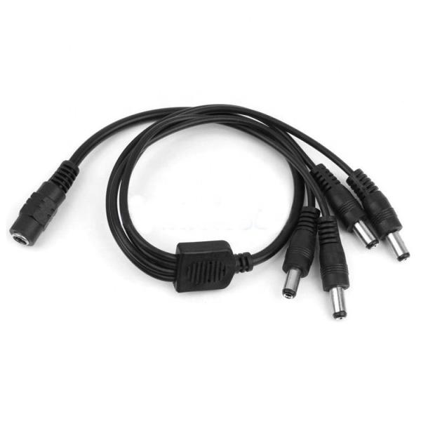 Quality 1 to 4 ways 1 Female to 4 Male 5.5x2.1 mm DC Power Supply Splitter Cable for for sale