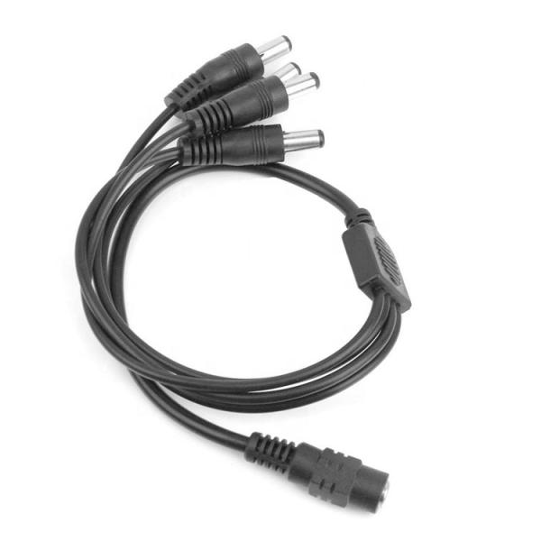 Quality 1 to 4 ways 1 Female to 4 Male 5.5x2.1 mm DC Power Supply Splitter Cable for for sale