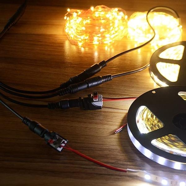 Quality 1 to 4 ways 1 Female to 4 Male 5.5x2.1 mm DC Power Supply Splitter Cable for for sale