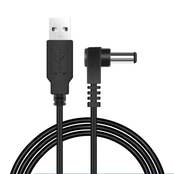Quality Custom USB Male to Right Angle 5.5 X 2.1mm 2.5 3.5 1.35 Connector  Male DC Cable for sale