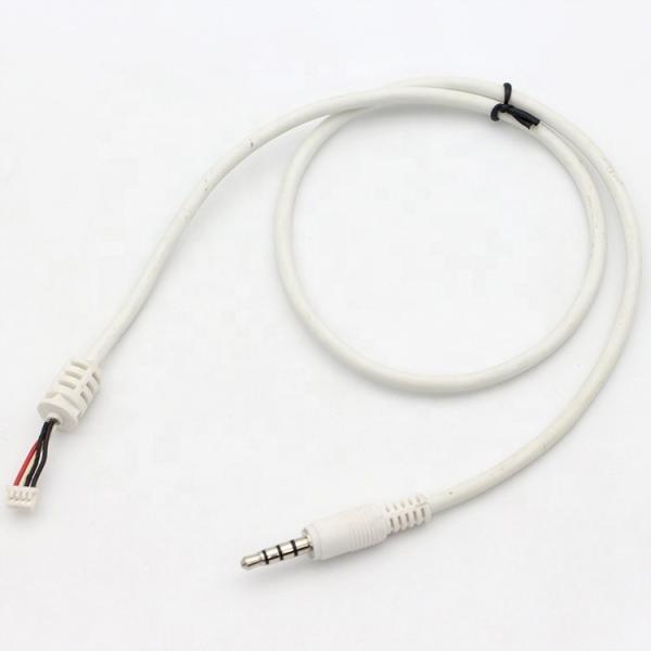 Quality Custom White 3.5mm TRRS Audio DC Jack to JST Connector 2.0mm 2.54mm Pitch for sale