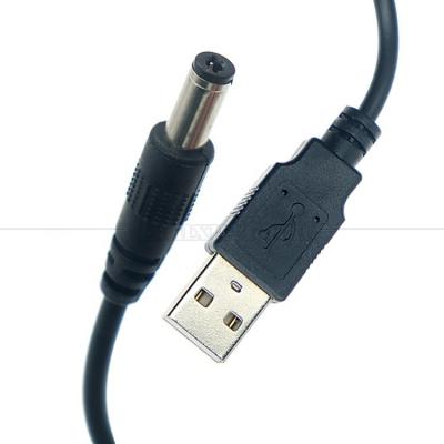 中国 オーダーメイド 1m 5.5x2.1mm バレルジャック USBからDC電源ケーブル 販売のため