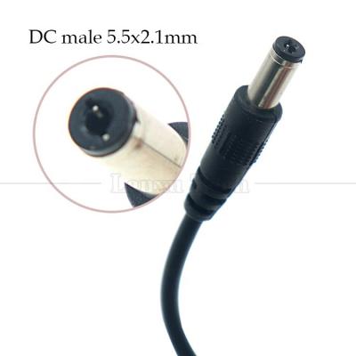 中国 オーダーメイド 1m 5.5x2.1mm バレルジャック USBからDC電源ケーブル 販売のため