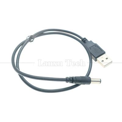 中国 オーダーメイド 1m 5.5x2.1mm バレルジャック USBからDC電源ケーブル 販売のため