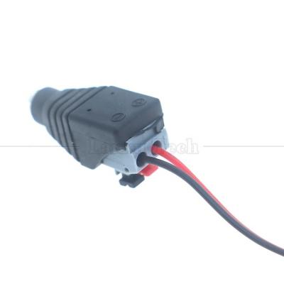 China Press Button Solderless DC 5.5*2.1mm Male Female Jack to 2p Wire Connection Cable Connector Power Adapter for LED Strip Camera for sale