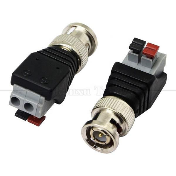 Quality Solderless Screw Terminal 2 Pin Press Button BNC Male Female Connector Power for sale