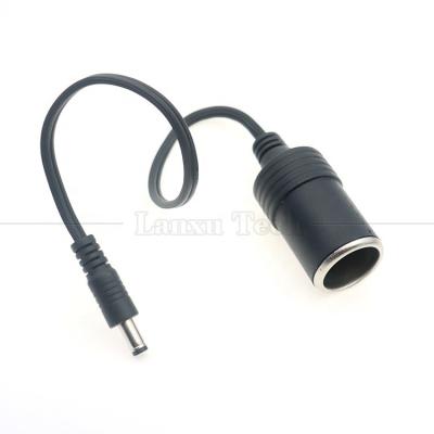 China 120W 12V 10A Car Cigarette Lighter Female Socket to DC Male 5.5mm x 2.1mm Power Charger Cable for sale