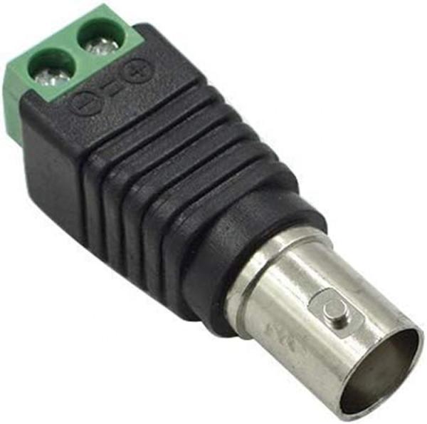 Quality Solderless Screw Terminal BNC Female Male Connector Adapter for CCTV Camera for sale