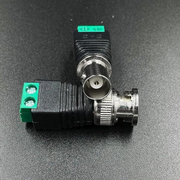Quality Solderless Screw Terminal BNC Female Male Connector Adapter for CCTV Camera for sale