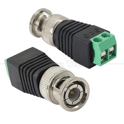 China Terminal de parafuso sem solda Conector BNC masculino-feminino Adaptador de alimentação para monitor de câmera Cctv Gravador de vídeo à venda