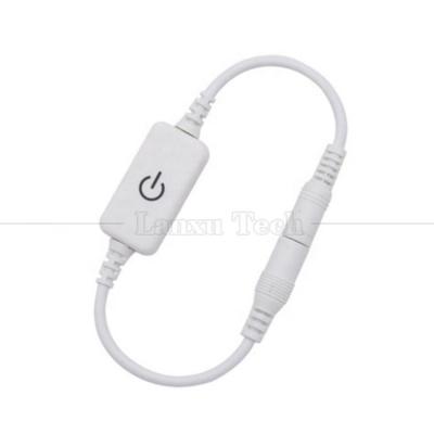 China 12v 24v Touch Controller Male to Female DC 5.5x2.1mm on off Dimmer Switch for LED Strip Lights for sale