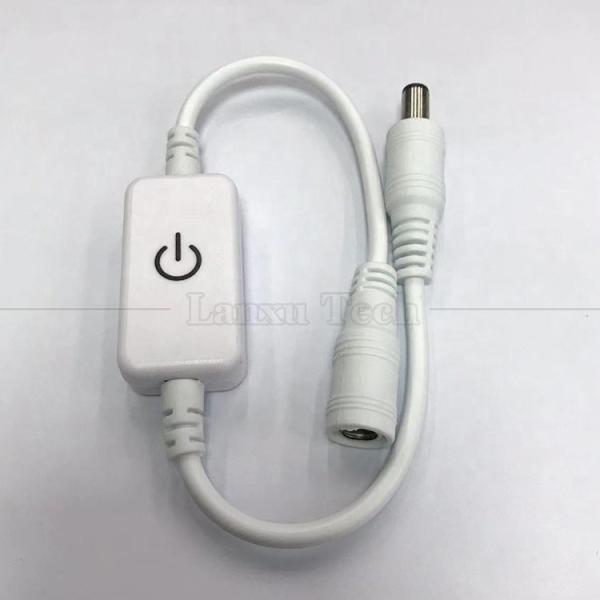 Quality 12v 24v Touch Controller Male to Female DC 5.5x2.1mm on off Dimmer Switch for for sale