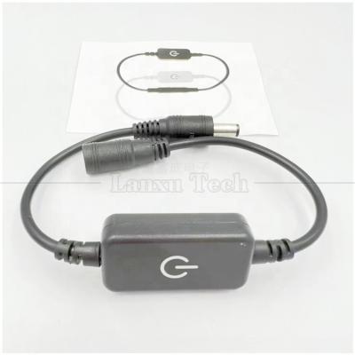 China 12v 24v Touch Controller Male to Female DC 5.5x2.1mm on off Dimmer Switch for LED Strip Lights for sale