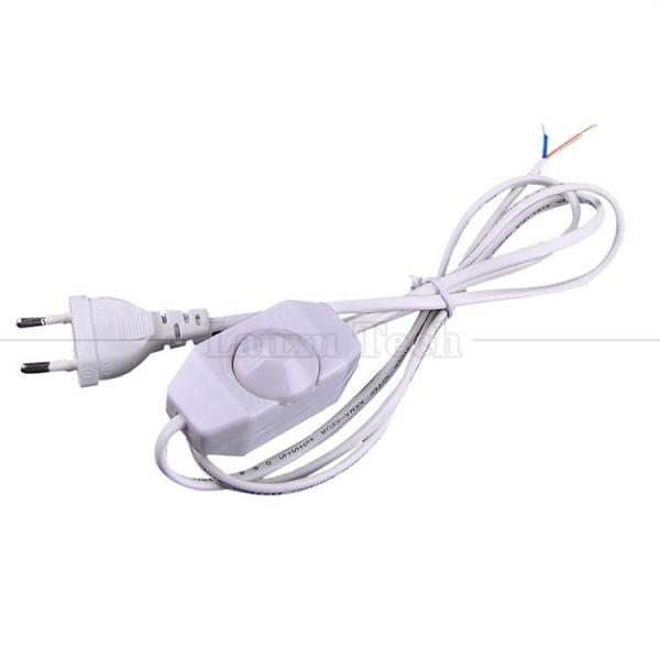Quality 1.8m EU Plug ON OFF LED Dimmer Controller Adapter AC Power Extension Cord Cable for sale