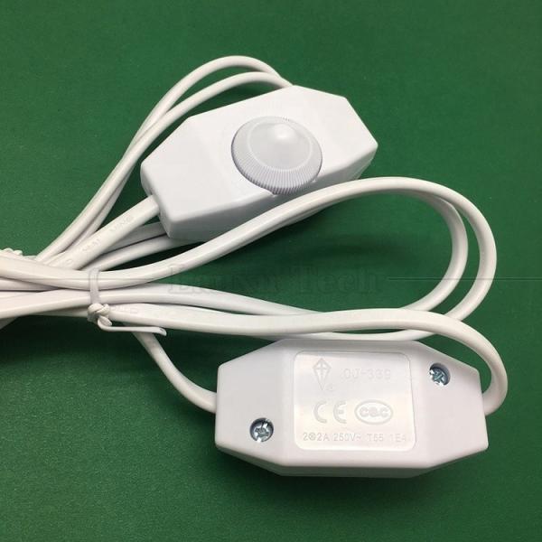Quality 1.8m EU Plug ON OFF LED Dimmer Controller Adapter AC Power Extension Cord Cable for sale