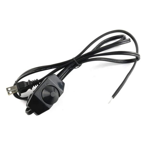Quality 1.8m Rotary Knob Adjustable LED Dimmer Switch Controller Power Cable for Lamp for sale