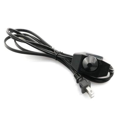 China 1.8m Rotary Knob Adjustable LED Dimmer Switch Controller Power Cable for Lamp LED Strip for sale