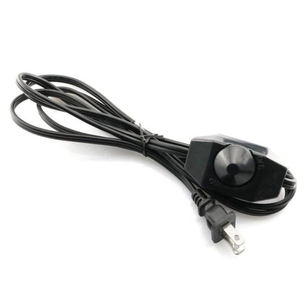 Quality 1.8m Rotary Knob Adjustable LED Dimmer Switch Controller Power Cable for Lamp for sale