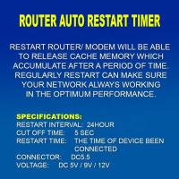 China DC 5V 9V 12V 15V WiFi Router Auto Restart Timer Power On Off Reset Controller for sale