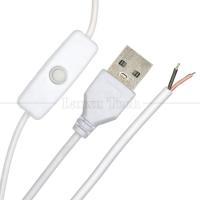 China DIY 1m USB Switch Cable with Power ON/OFF Controller for LED Light Strips - 2A Current for sale