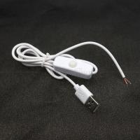 China DIY 1m USB Switch Cable with Power ON/OFF Controller for LED Light Strips - 2A Current for sale