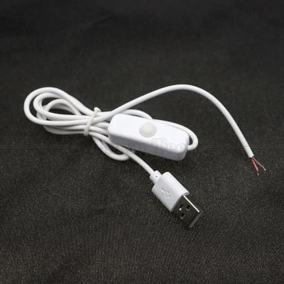 China DIY 1m Power on off Controller Open Wire USB Switch Cable for Led Light Strip Lamp for sale