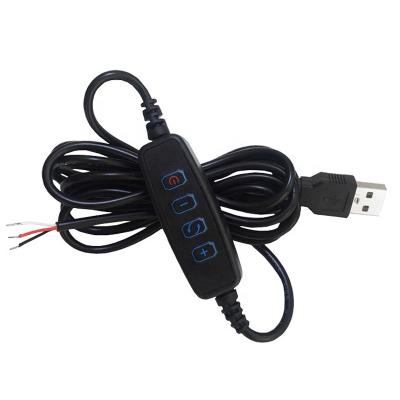 China 5V Power Dimming Switch Dimmer USB Charger Cable for Led Strip for sale