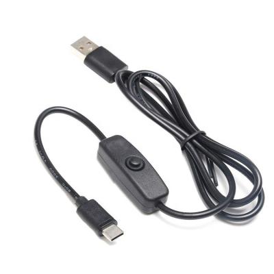 Cina 1m 5V 3A cavo USB tipo C con interruttore ON OFF per Raspberry Pi in vendita