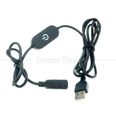China 5V Male to Female USB Touch Switch on off Dimmer Controller Cable Stepless Lamp Light Board Strip Bar LED Dimmer for sale