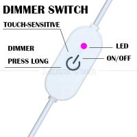 China 5V 2A USB Touch Switch Dimmer Cable 1m Stepless ON OFF Controller for LED Strip Lamp for sale