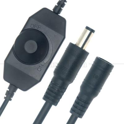 Cina Certificato CE 12V 24V maschio/femmina corrente continua ON OFF Switch Controller Dimmer LED per lampada in vendita
