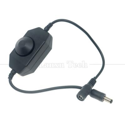 Cina Certificato CE 12V 24V maschio/femmina corrente continua ON OFF Switch Controller Dimmer LED per lampada in vendita