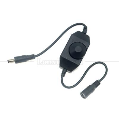 Cina Certificato CE 12V 24V maschio/femmina corrente continua ON OFF Switch Controller Dimmer LED per lampada in vendita