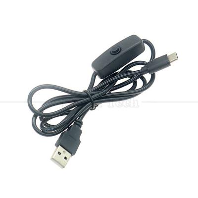Cina 5V USB A maschio a tipo C USB Switch Power ON OFF Cable per Raspberry Pi LED Strip in vendita