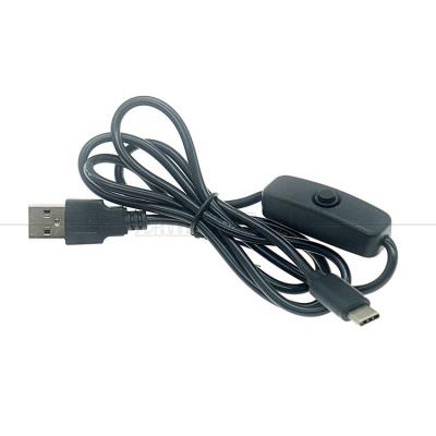 Cina 5V USB A maschio a tipo C USB Switch Power ON OFF Cable per Raspberry Pi LED Strip in vendita