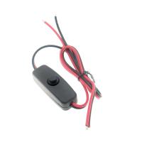 China Customized Inline Switch Power Cable with ON OFF Button for LED Lamp 1m 18AWG for sale