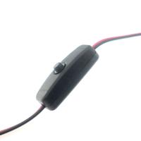 China Customized Inline Switch Power Cable with ON OFF Button for LED Lamp 1m 18AWG for sale