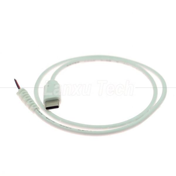 Quality Customization USB Type C Male Female to Bare Wire Pigtail End Charger Cable with for sale
