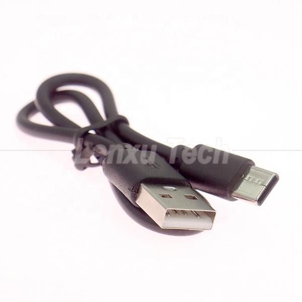 Quality Short Fast Charging Only 1A 2A USB to Type C Charger Cable for Power Bank Fan for sale